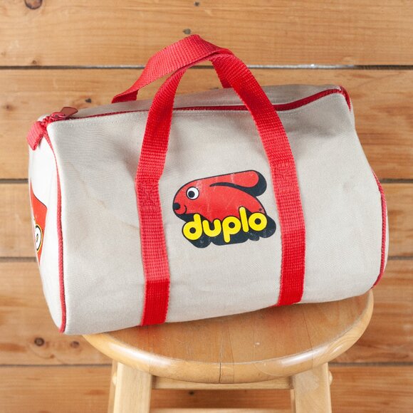 Lego | Bags | Vintage 986 Lego Duplo Rabbit Logo Canvas Storage Bag ...